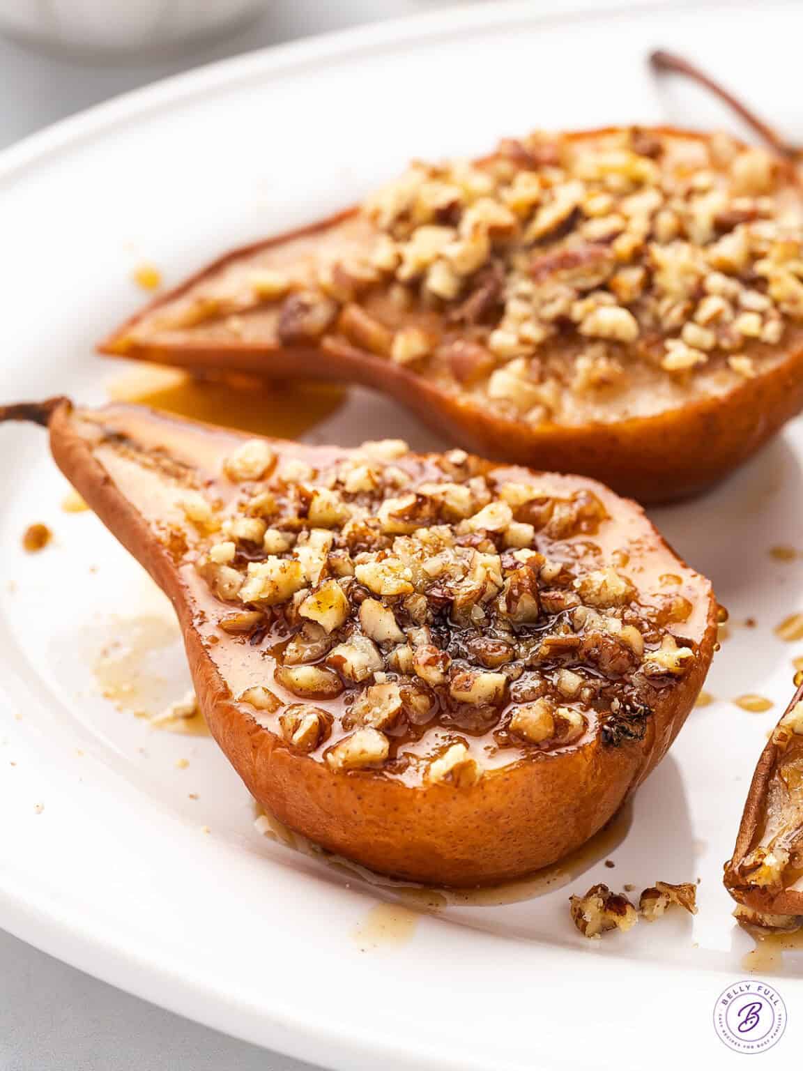 Baked Pears Recipe l Belly Full