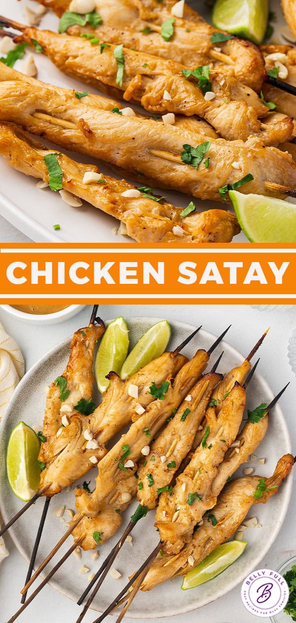 Chicken Satay Recipe l Belly Full