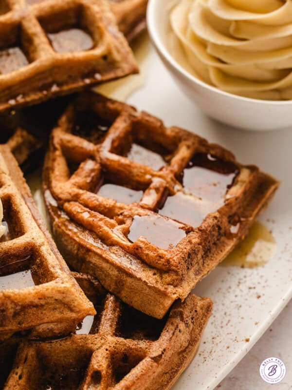 Cinnamon Waffles with Maple Butter | Belly Full