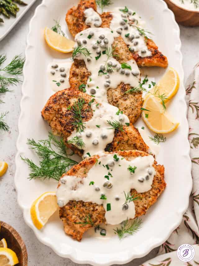 Chicken with Caper Cream Sauce l Belly Full