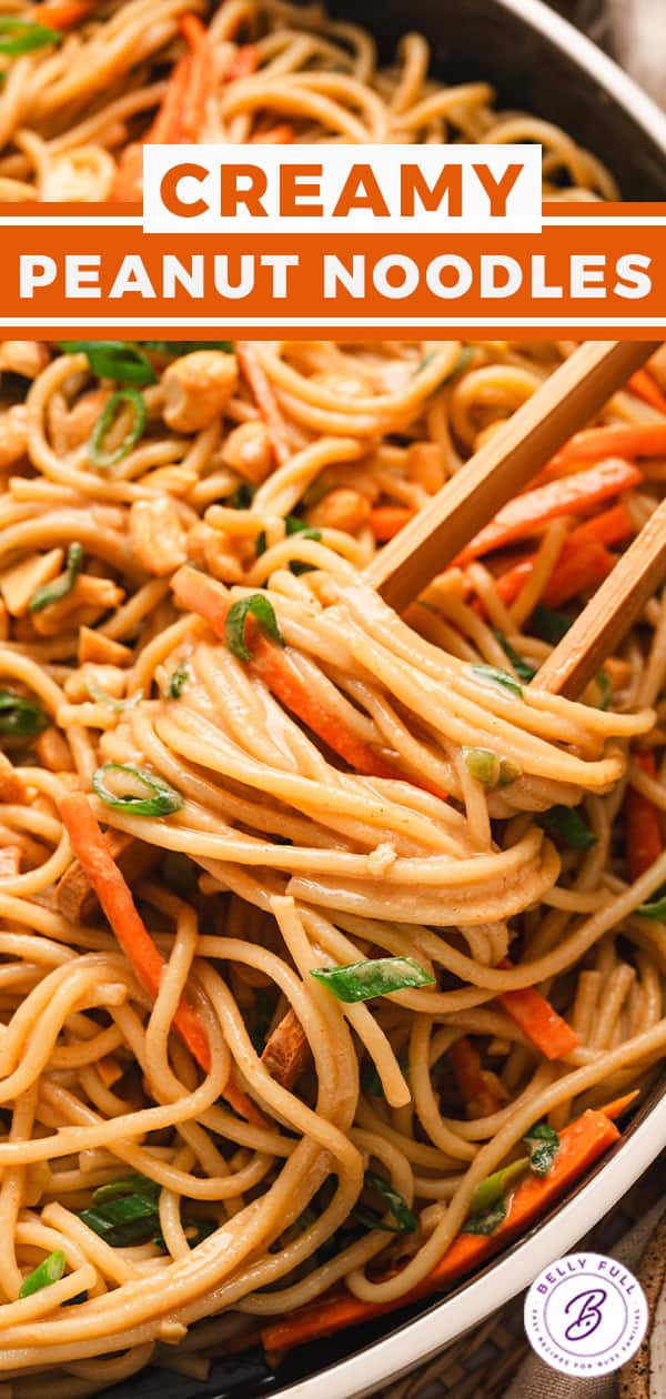 Creamy Peanut Noodles l Belly Full