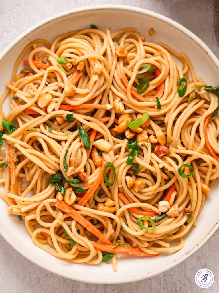Creamy Peanut Noodles l Belly Full