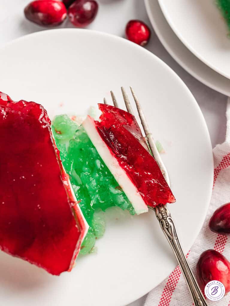 Layered Christmas Jello l Belly Full