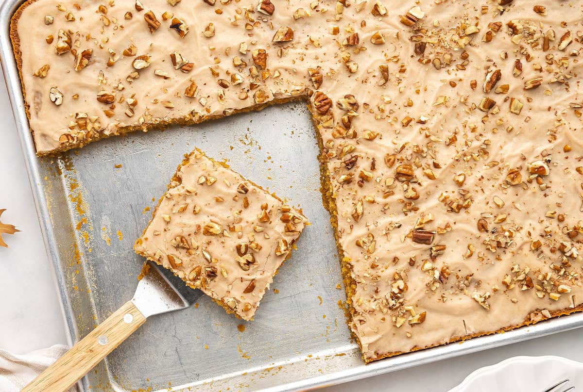 Pumpkin Sheet Cake l Belly Full