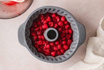 Snowy Raspberry Jello Mold l Belly Full