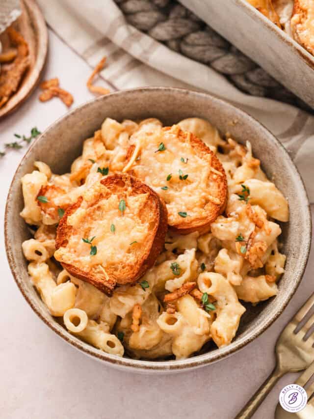 French Onion Mac and Cheese | Belly Full
