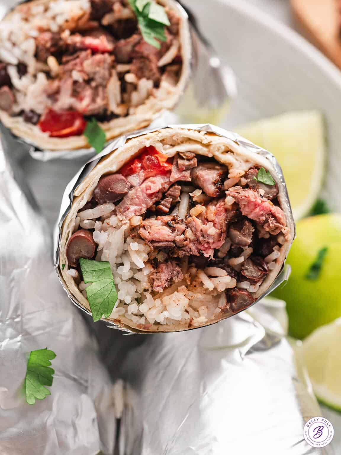 Chipotle Steak Burrito Copycat | Belly Full