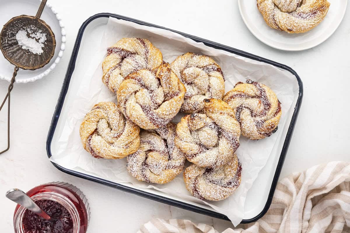 Jam Puff Pastry Rolls l Belly Full