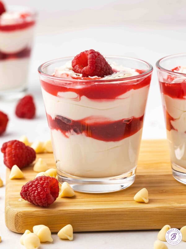 White Chocolate Raspberry Parfaits - Belly Full