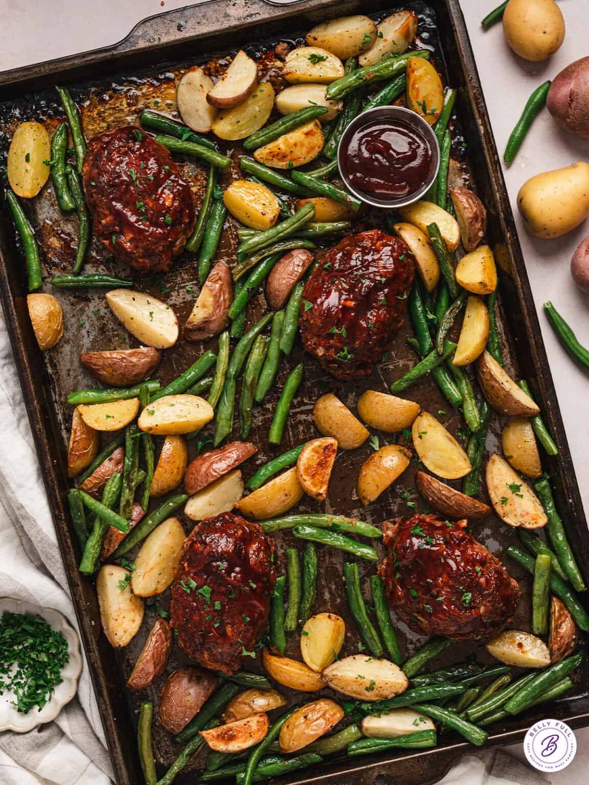 Sheet Pan Mini Meatloaves l Belly Full