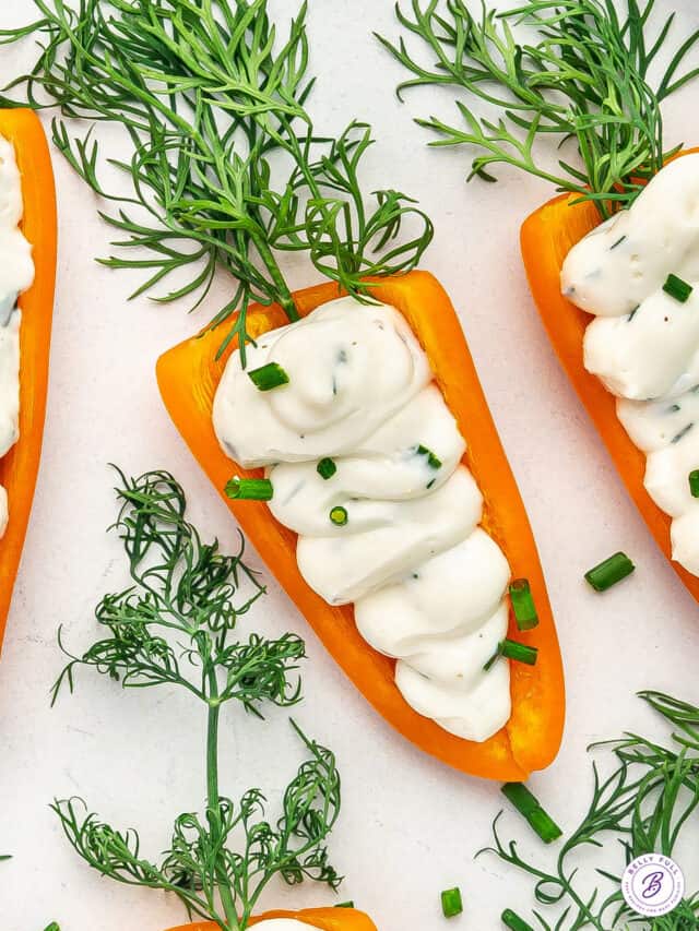 Stuffed Mini Bell Pepper Carrots l Belly Full