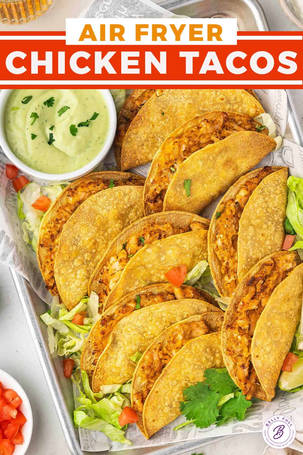 Air Fryer Chicken Tacos l Belly Full