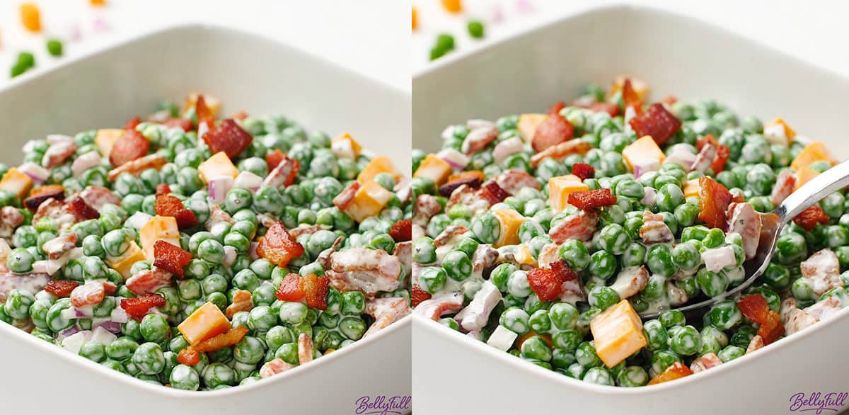 Pea Salad Recipe | Belly Full