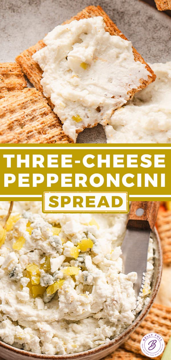 Three-Cheese Pepperoncini Spread l Belly Full