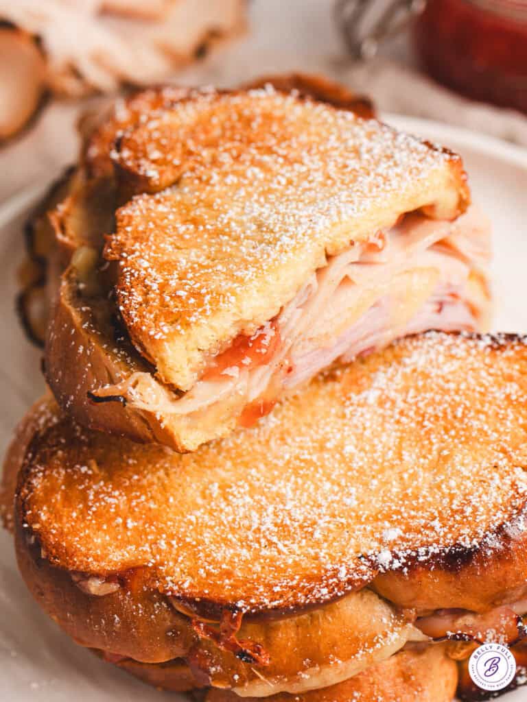 Baked Monte Cristo Grilled Cheese l Belly Full