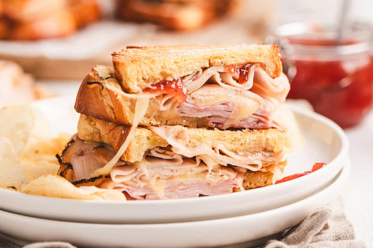 Baked Monte Cristo Grilled Cheese l Belly Full