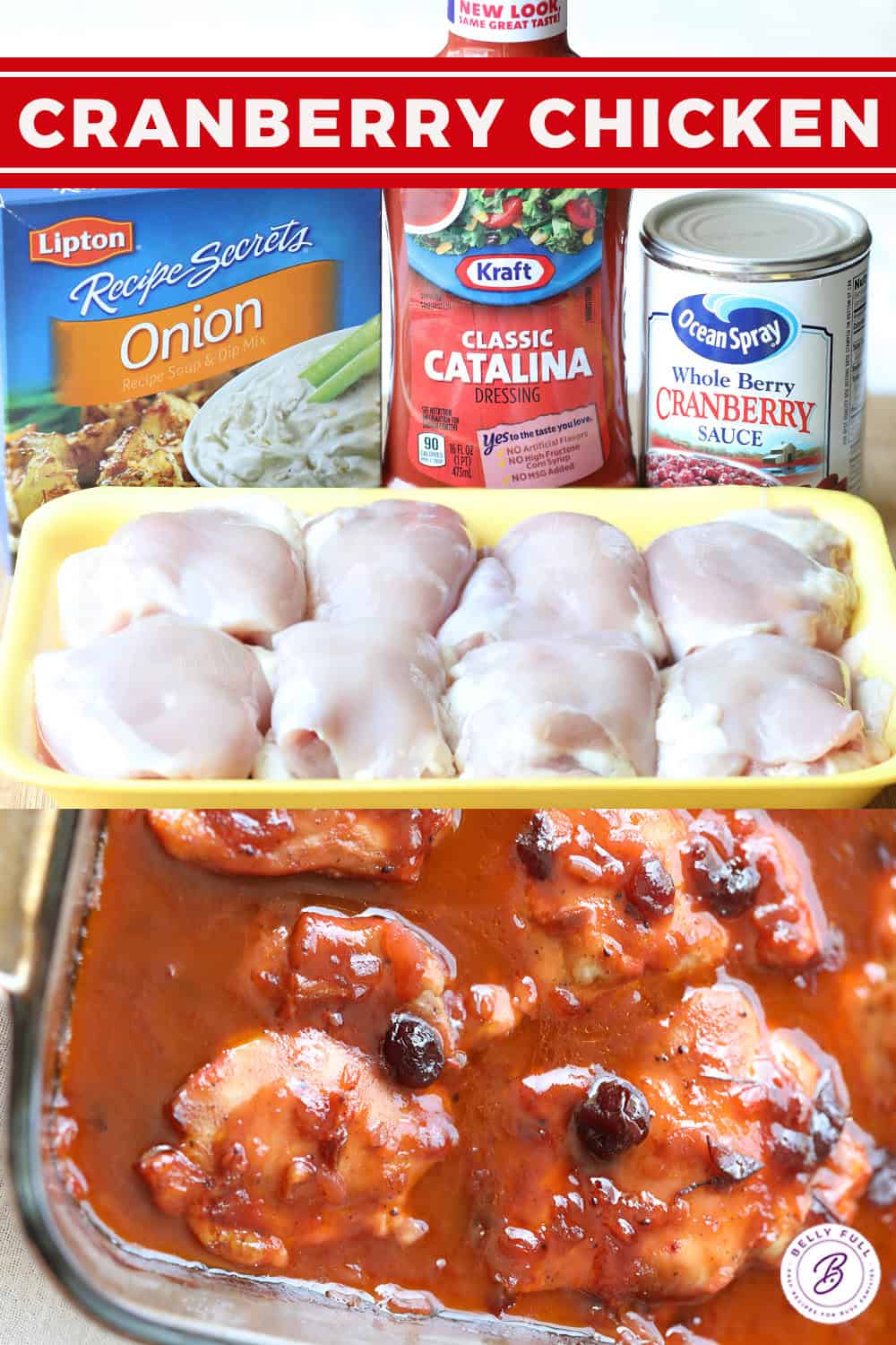 Cranberry Chicken Recipe | Belly Full