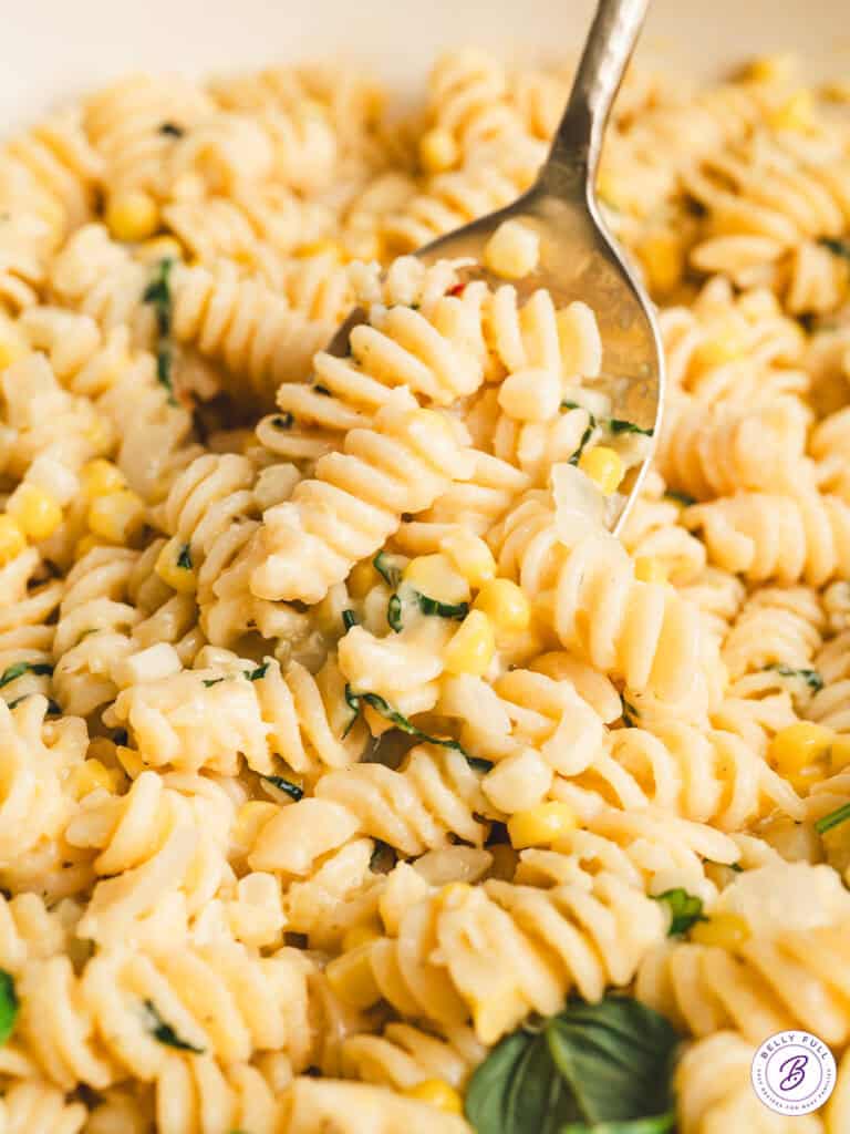 Creamy Corn Pasta l Belly Full