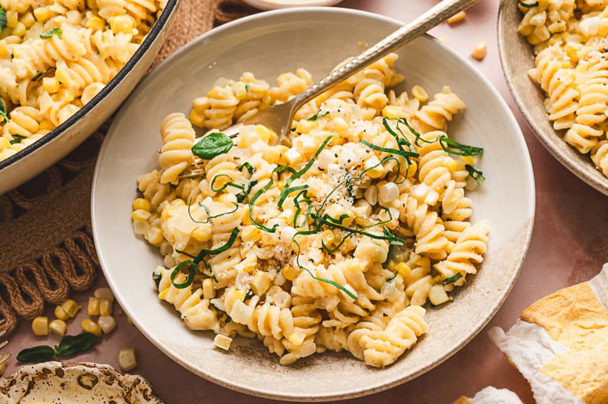 Creamy Corn Pasta l Belly Full