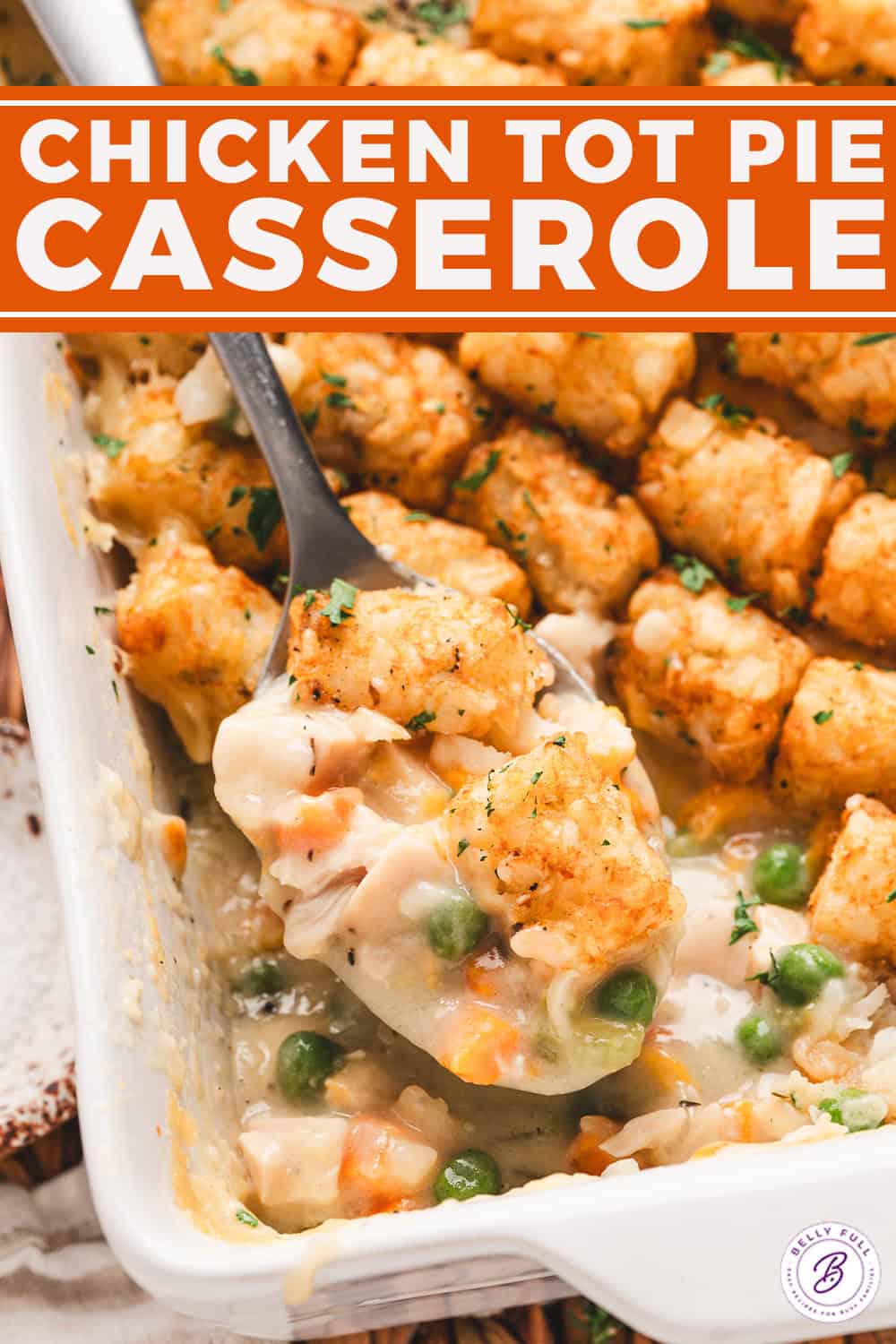 Chicken TOT Pie Casserole: With Crispy Potatoes As The Crust!