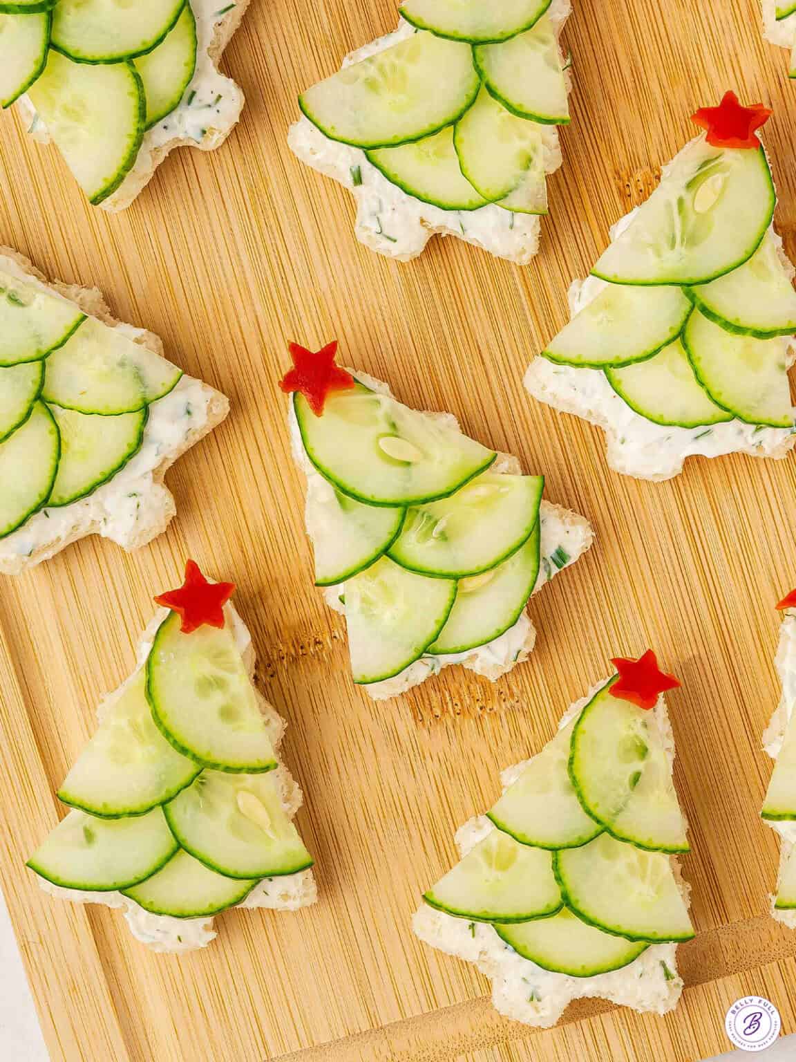 Christmas Tree Cucumber Sandwiches: Festive & Fun!