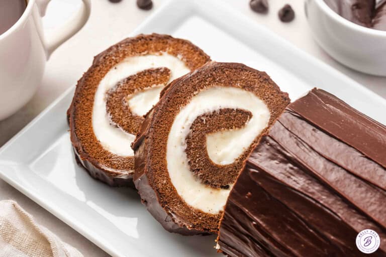 Chocolate Swiss Roll Cake